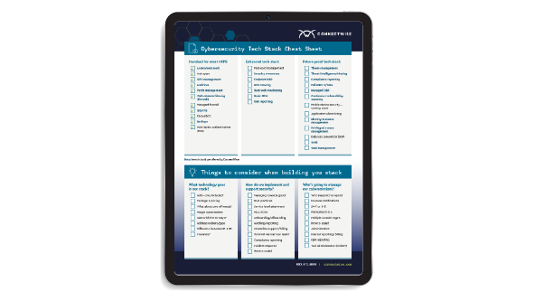 Cybersecurity Tech Stack Cheat Sheet Connectwise
